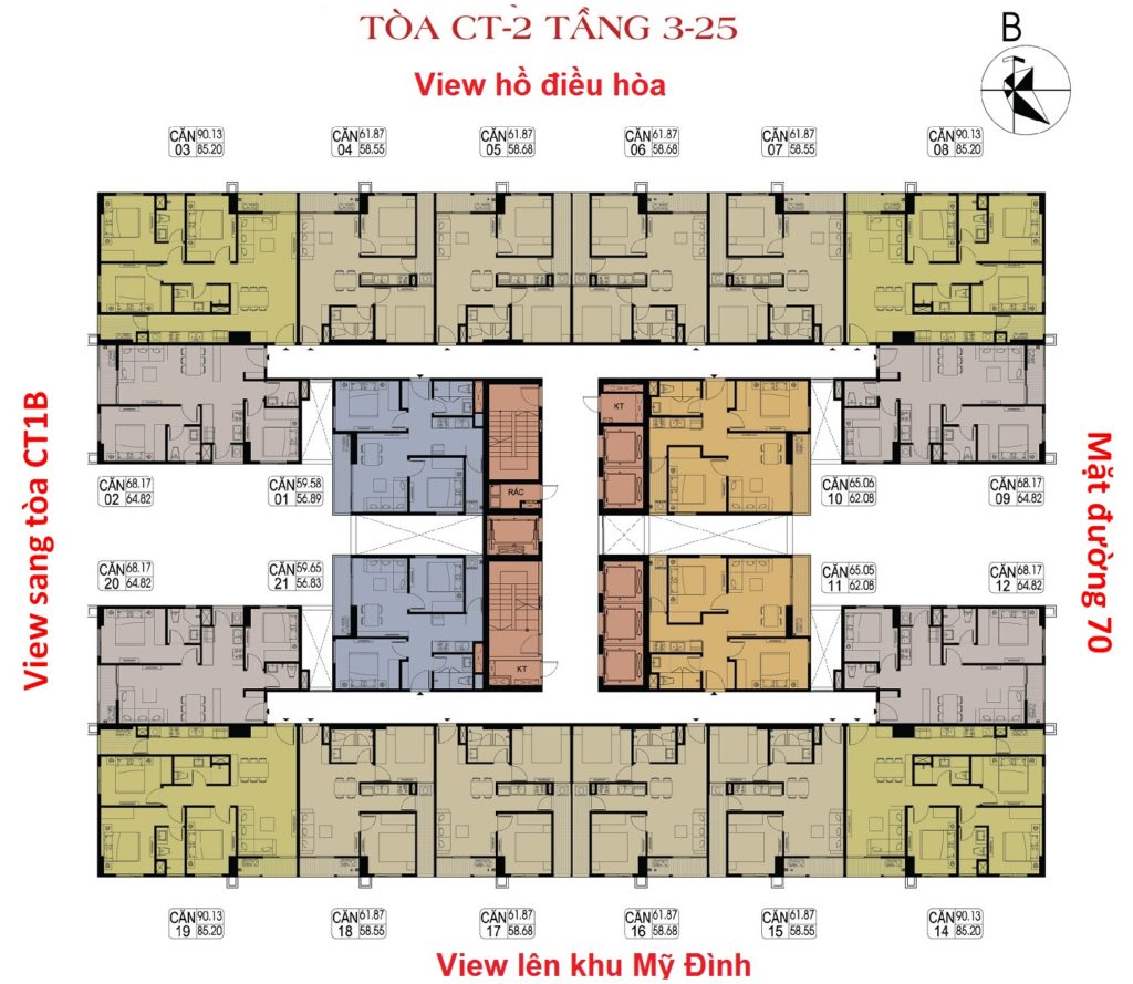 Chung cư Hateco Apollo Xuân Phương - Các căn hộ đẹp còn lại